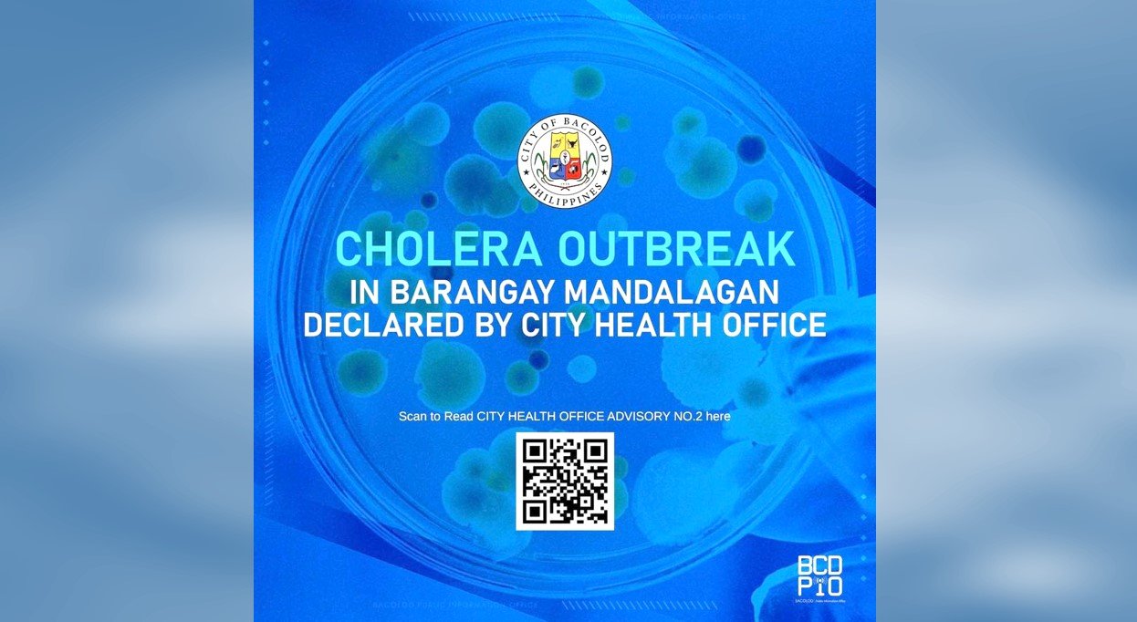 Bacolod CHO declares cholera outbreak in Brgy. Mandalagan