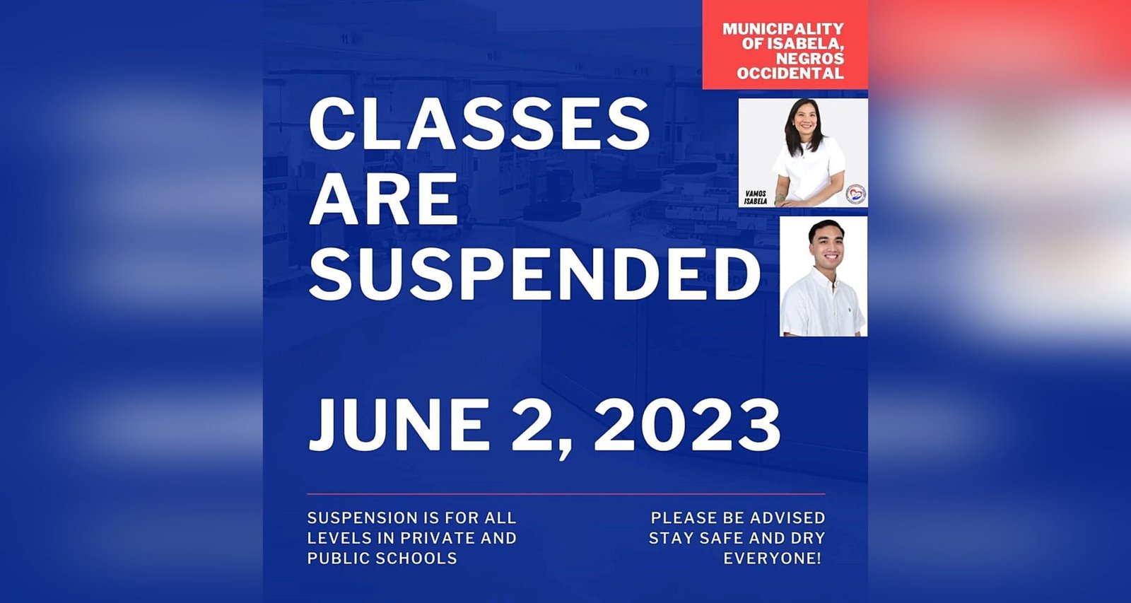 Still no classes in EB Magalona, Bago
