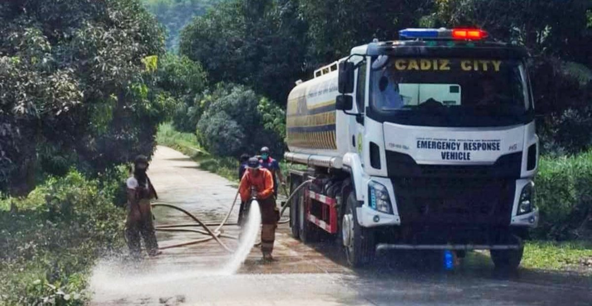 Cadiz aids in ashfall flushing operations