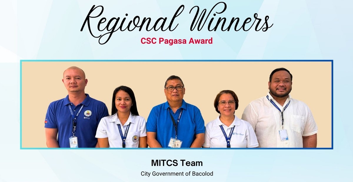 Bacolod MITCS, DepEd Silay official win in CSC6 Honor Awards Program