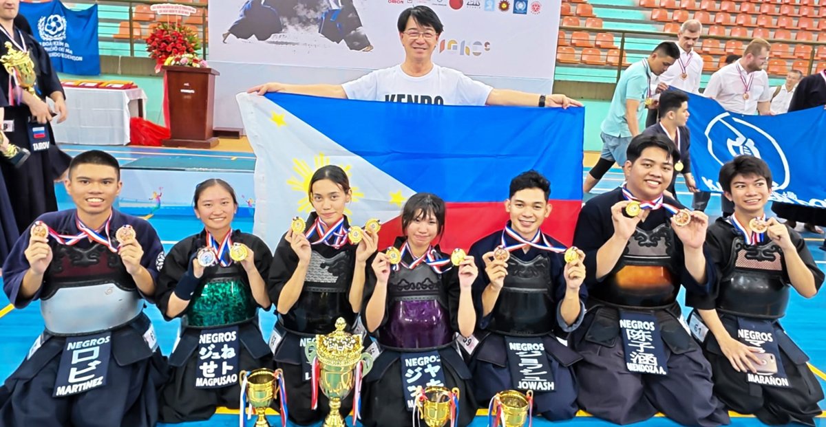Negros Kendo Club strikes gold in Vietnam with medals, trophies