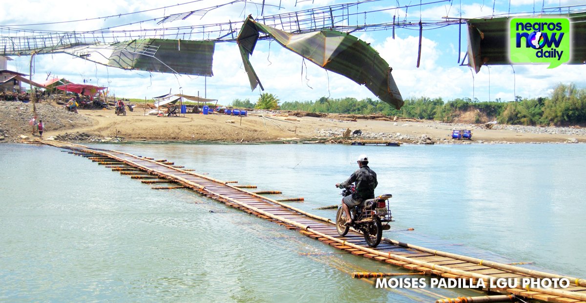 Floating bridge built to assist 11K isolated residents in Moises Padilla
