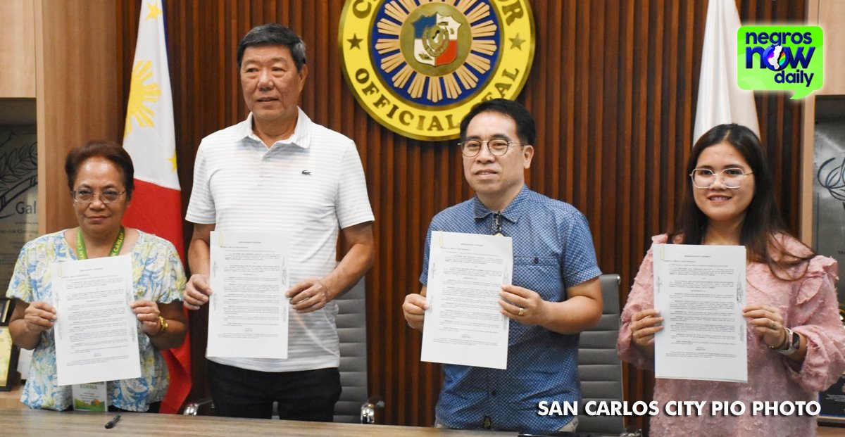 San Carlos, PhilRice Negros sign MOA for Walang Gutom program